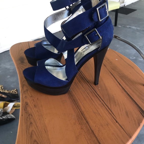 Michael Antonio | Shoes | Blue Suede Sandals | Poshmark